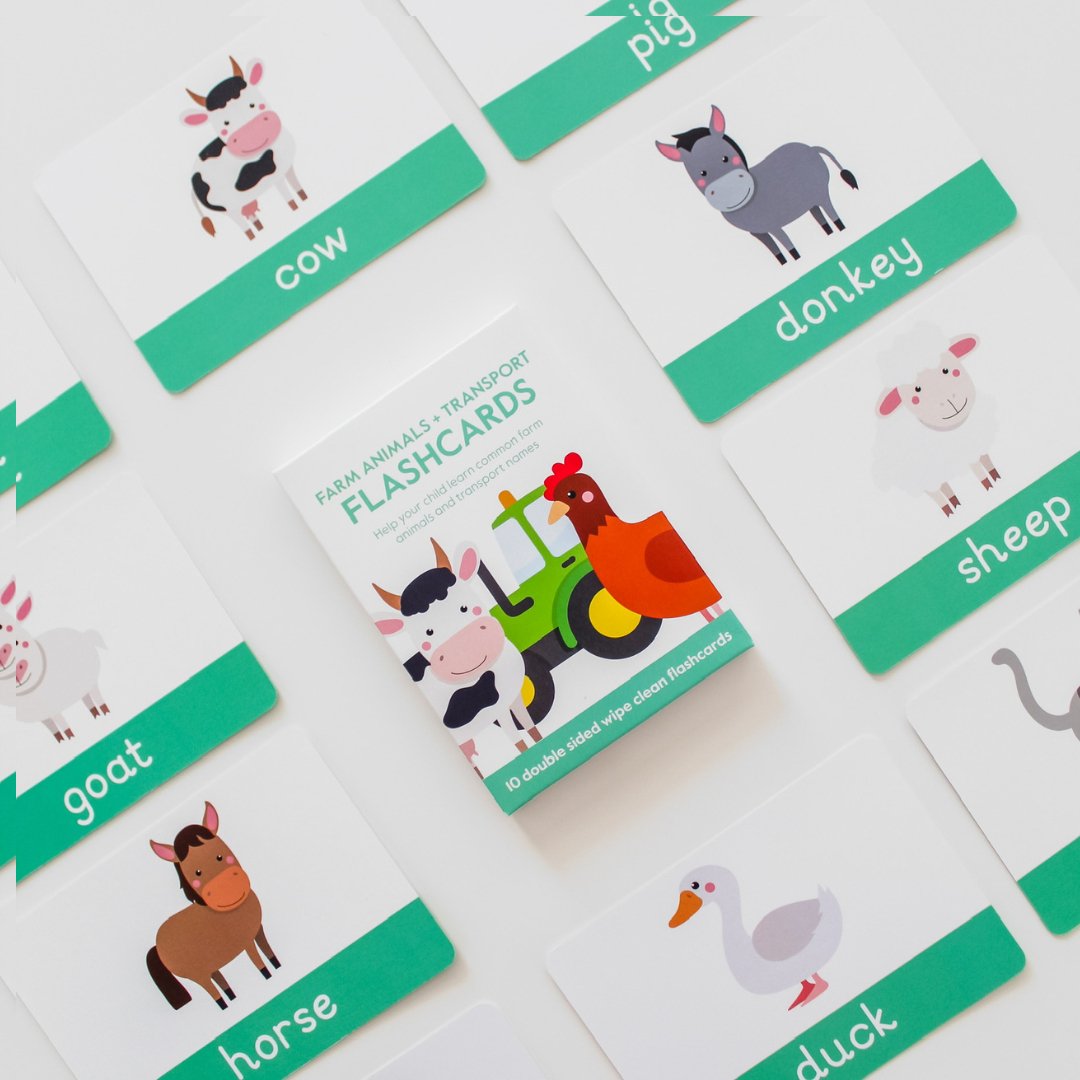 Farm Animals Flashcards | Transport Flashcards – My Little Learner