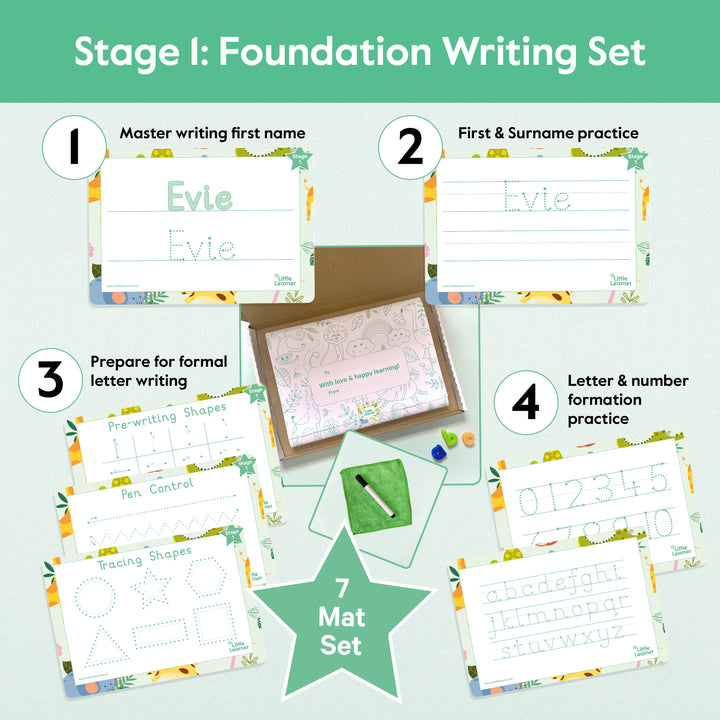 Learn to Write Mats for Toddlers & Preschool | My Little Learner