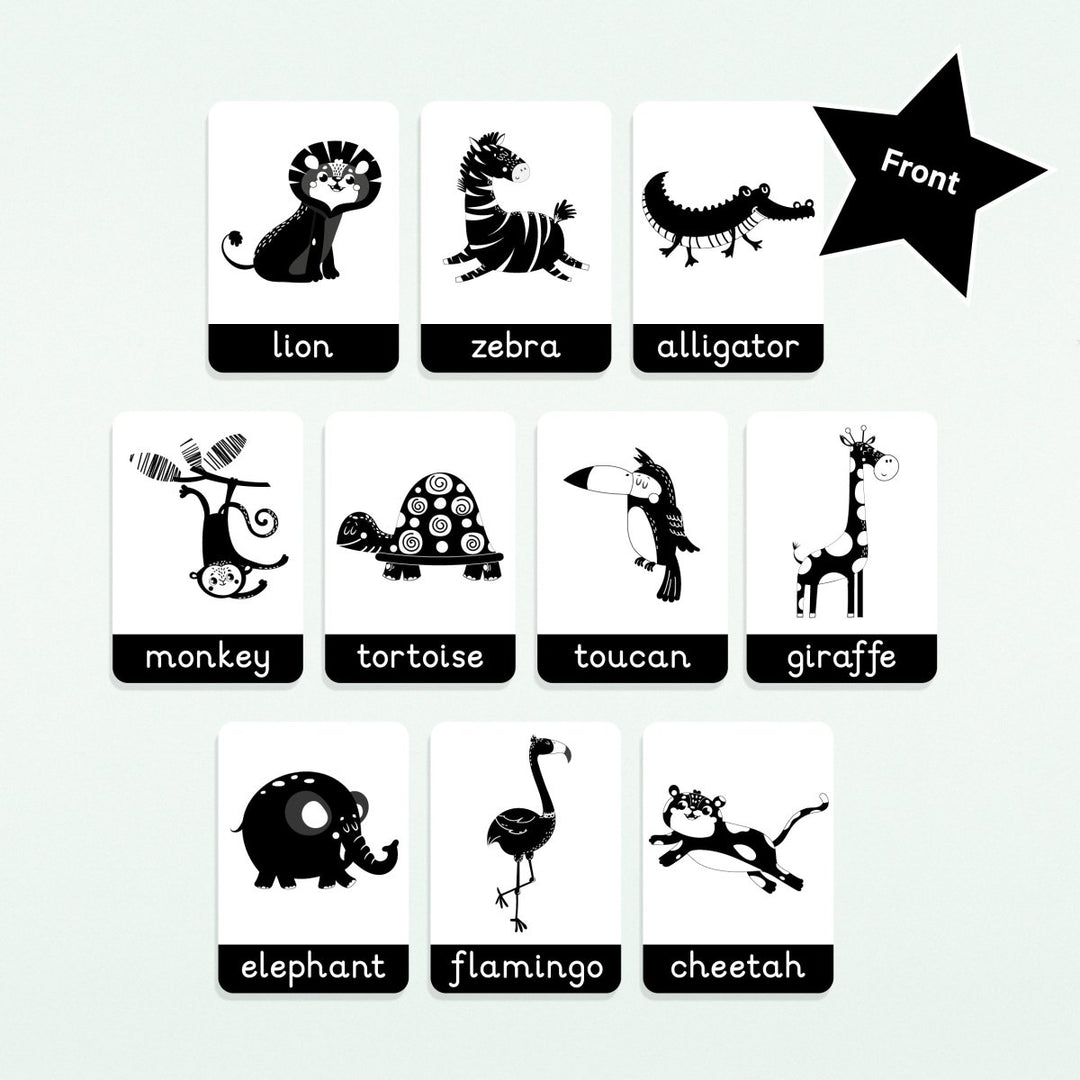 Baby Sensory Flashcards | Black & White Baby Cards – My Little Learner