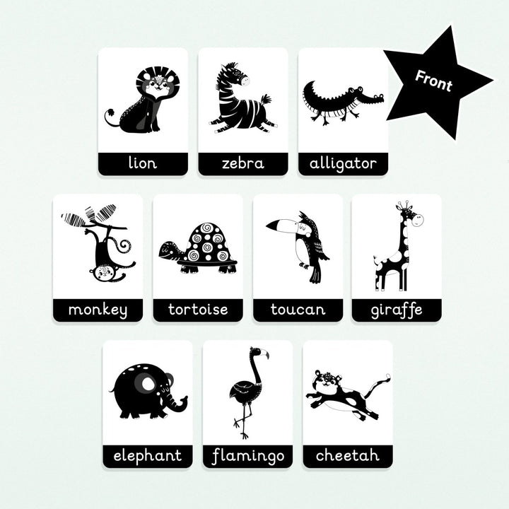 Baby Sensory Flashcards | Black & White Baby Cards – My Little Learner