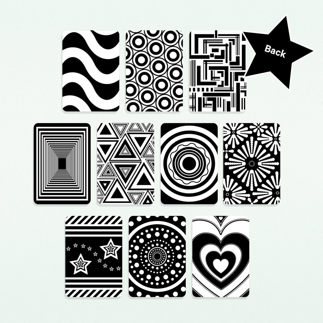 Baby Sensory Flashcards | Black & White Baby Cards – My Little Learner