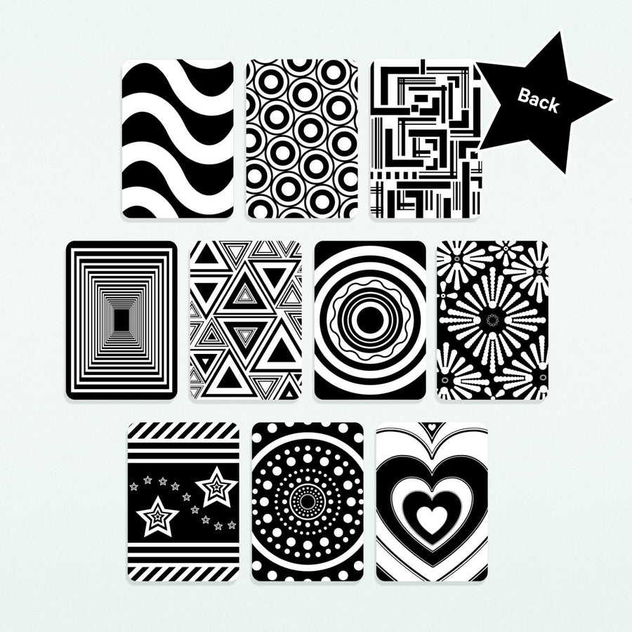 Baby Sensory Flashcards | Black & White Baby Cards – My Little Learner