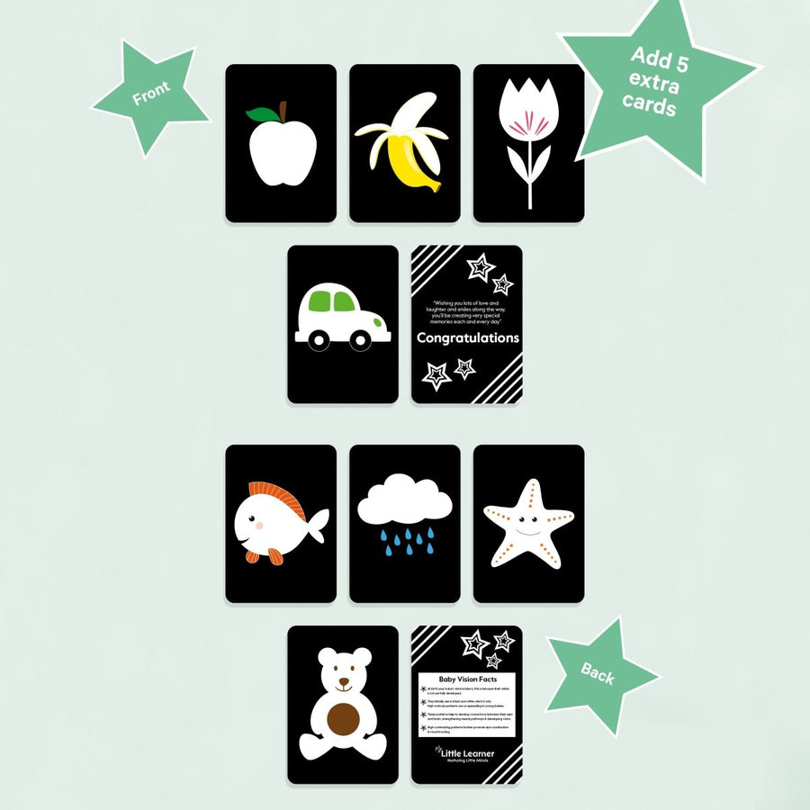 Baby Sensory Flashcards | Black & White Baby Cards – My Little Learner