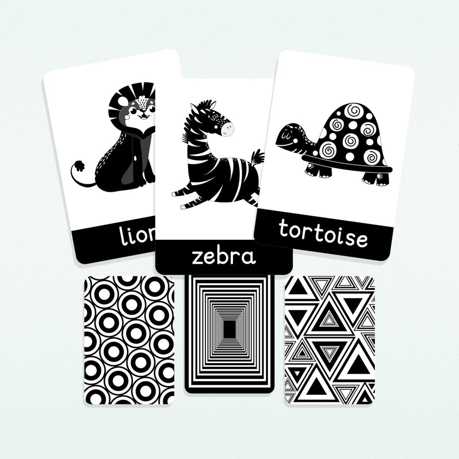 Baby Sensory Flashcards | Black & White Baby Cards – My Little Learner