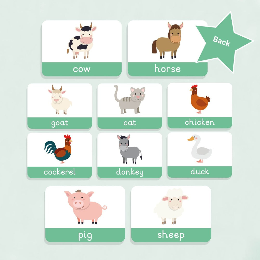 Farm Animals Flashcards | Transport Flashcards – My Little Learner