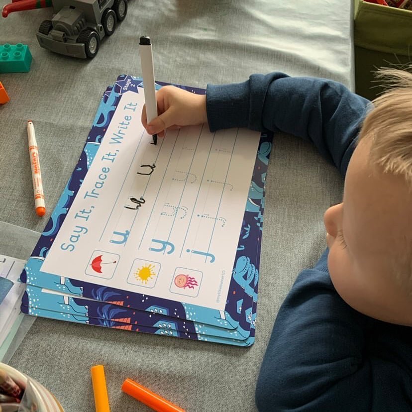 Letter Formation | Wipeable Learning Mats – My Little Learner