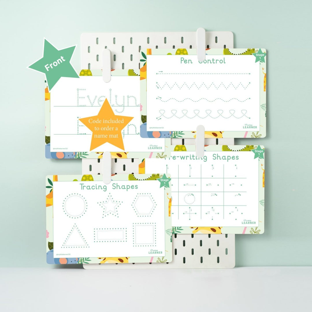 Pre-Writing Gift Set| Learn To Write | Wipeable Learning Mats – My ...