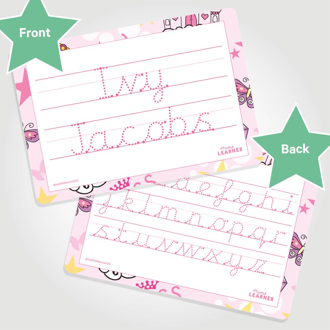 PERSONALISED LEARNING MAT | FULL NAME | PRECURSIVE FONT – My Little Learner