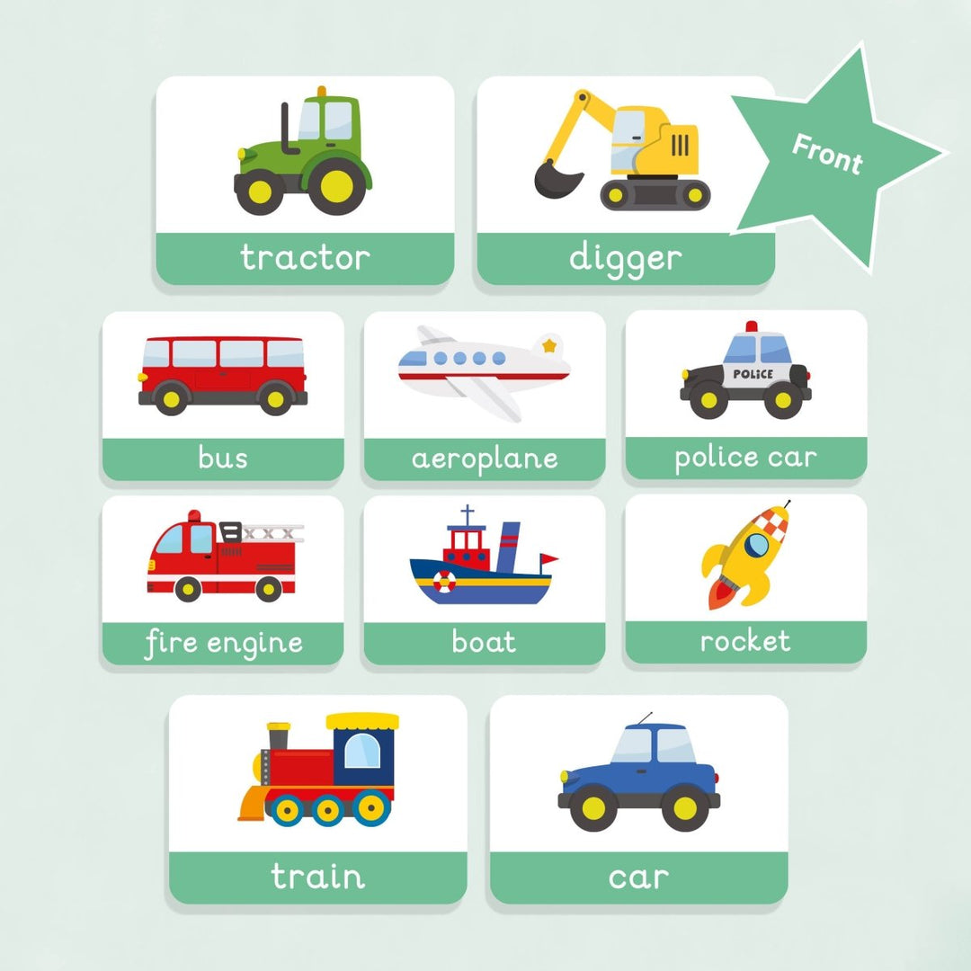 Farm Animals Flashcards | Transport Flashcards – My Little Learner